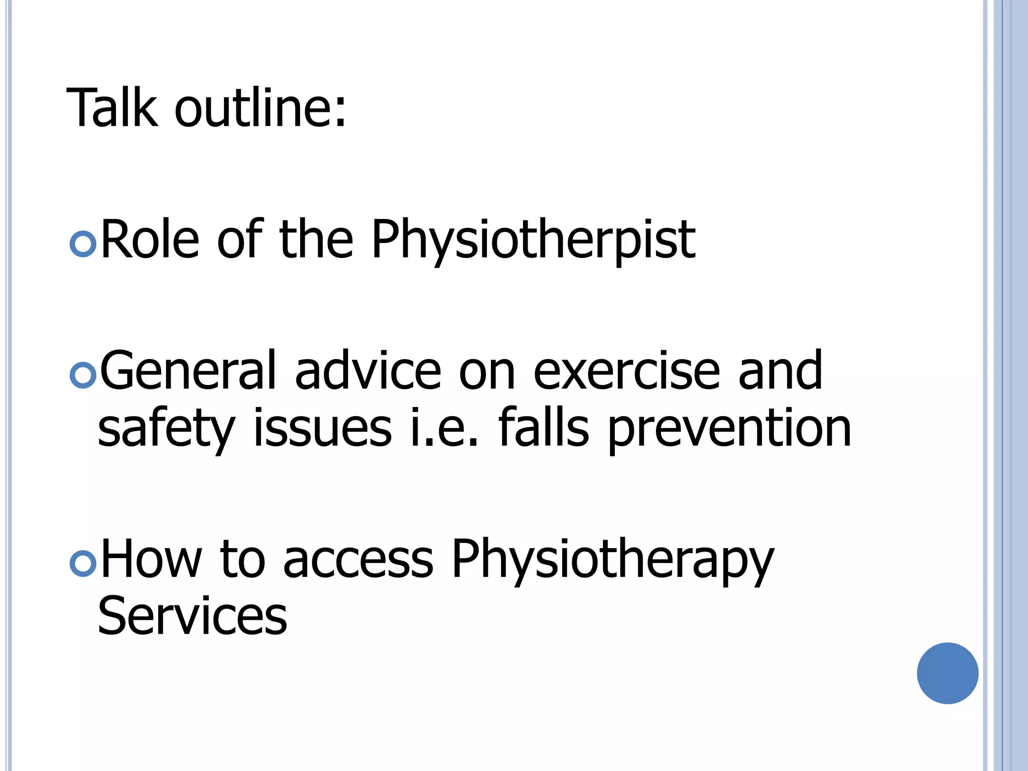 Physiotherapy Information | PPTX