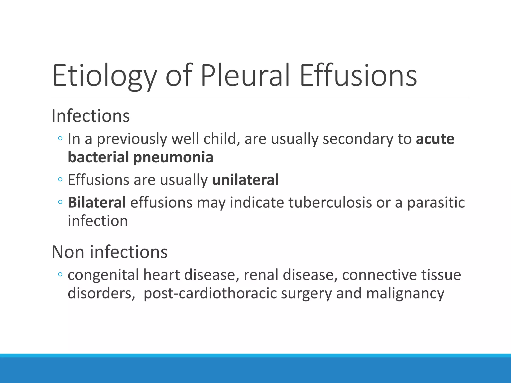 Bts guidelines for the management of pleural infection in children | PPTX