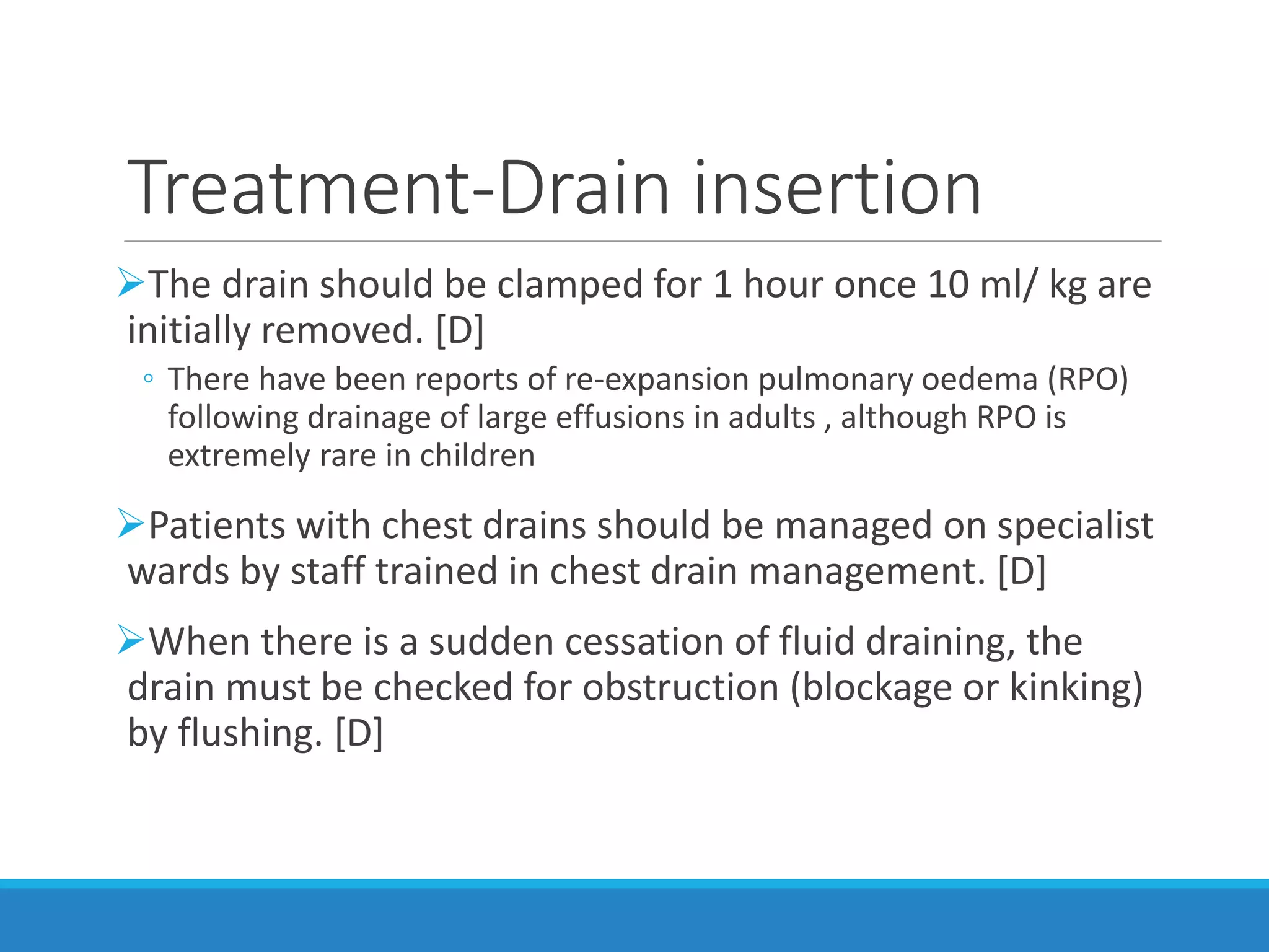 Bts guidelines for the management of pleural infection in children | PPTX