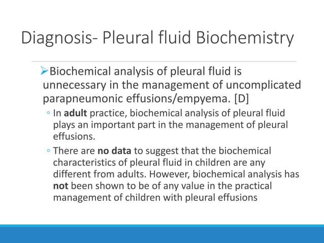 Bts guidelines for the management of pleural infection in children | PPTX