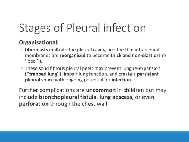 Bts guidelines for the management of pleural infection in children | PPTX