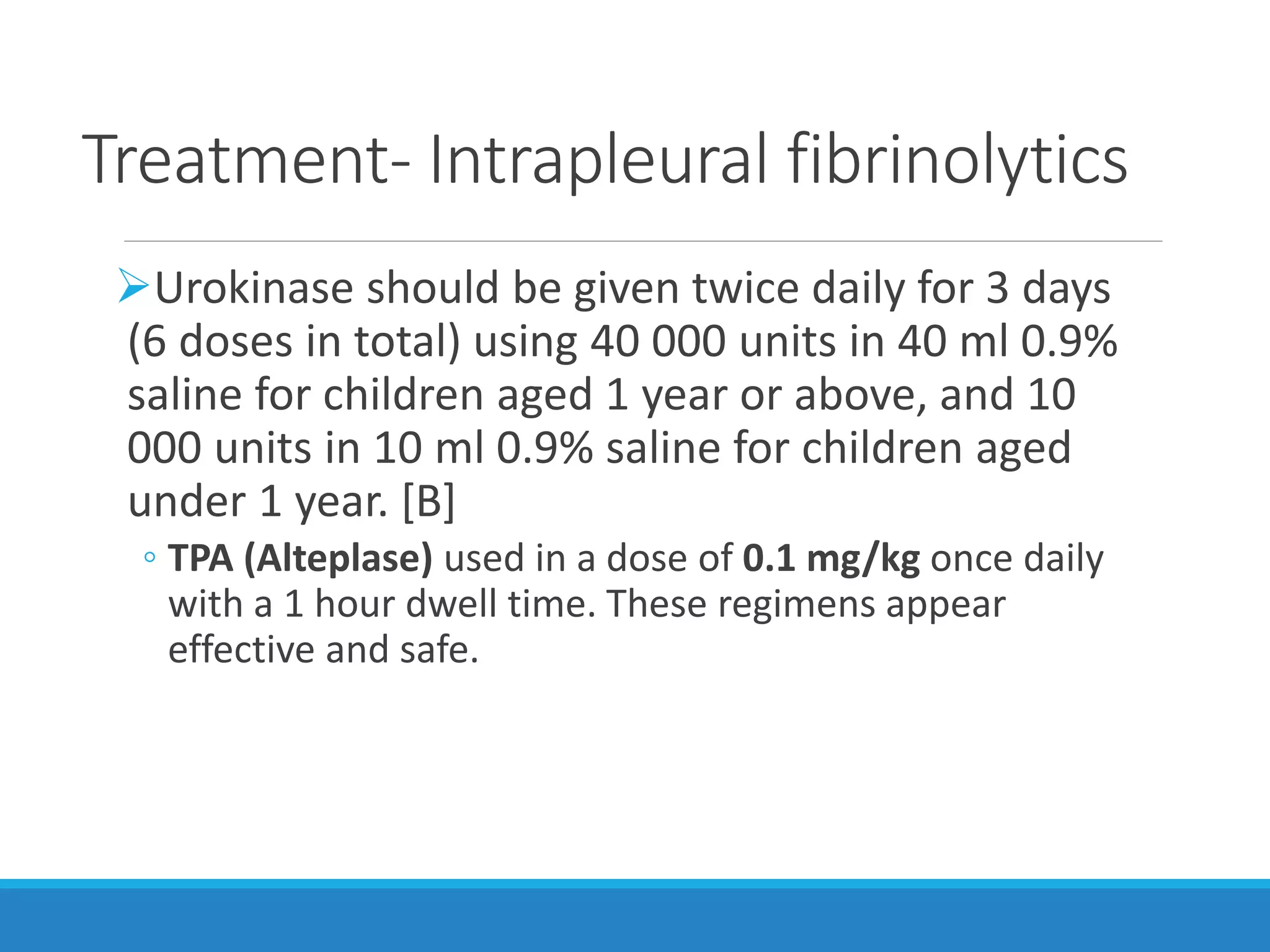 Bts guidelines for the management of pleural infection in | PPTX