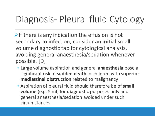 Bts guidelines for the management of pleural infection in | PPTX