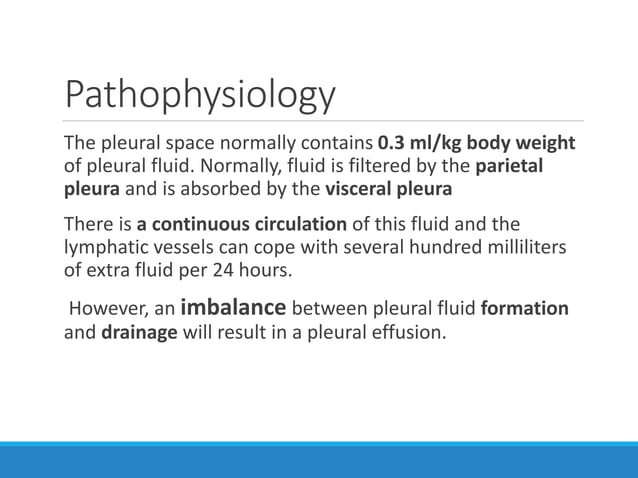 Bts guidelines for the management of pleural infection in | PPTX