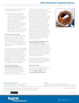 Bts l1summary 5yearobstructioninspectionservice | PDF