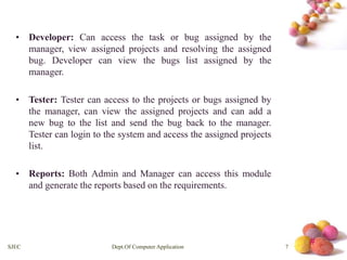 Bug Tracking System | PPTX