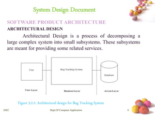 Bug Tracking System | PPTX | Operating Systems | Computer Software and Applications