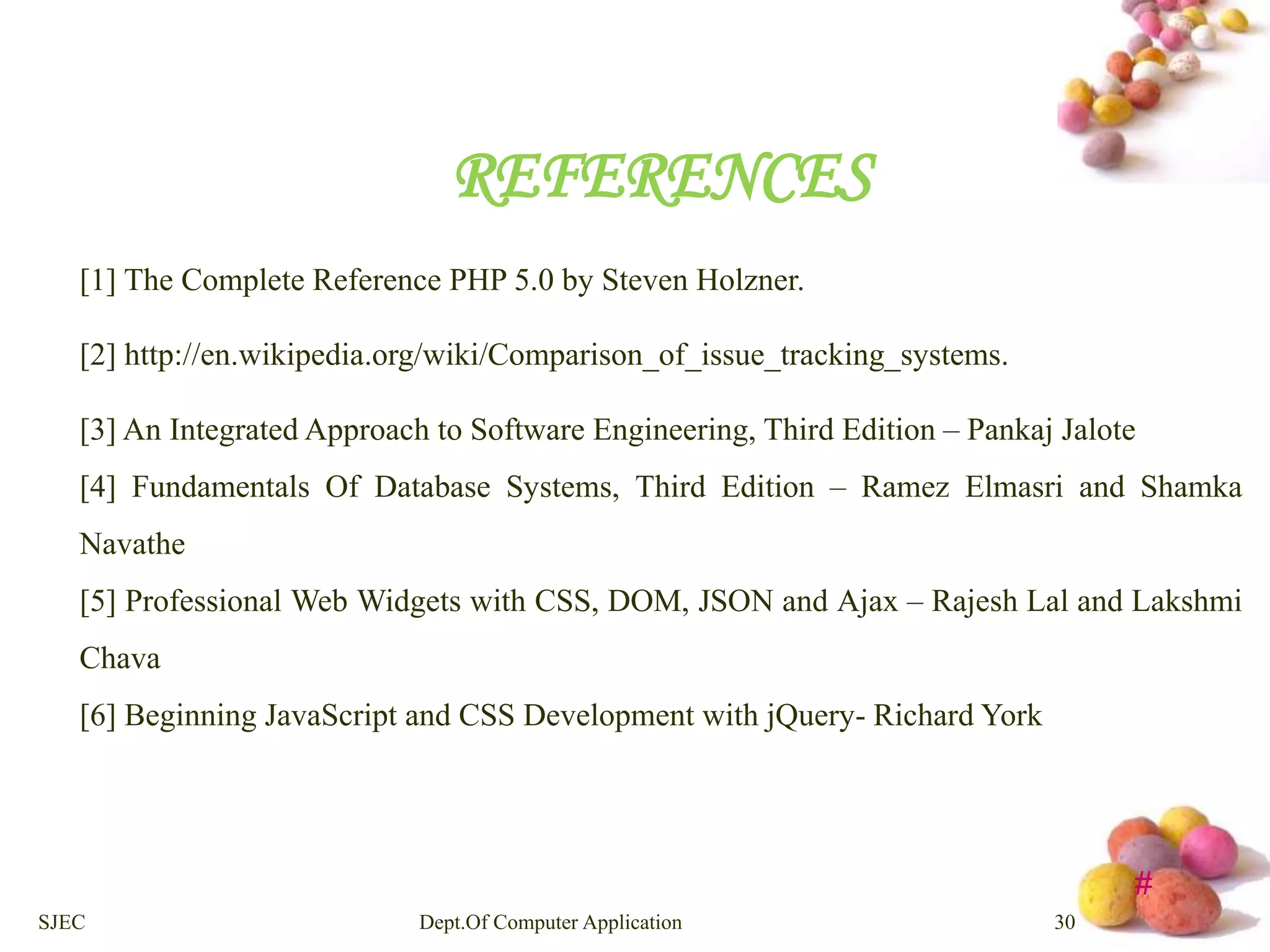 Bug Tracking System | PPTX | Operating Systems | Computer Software and Applications