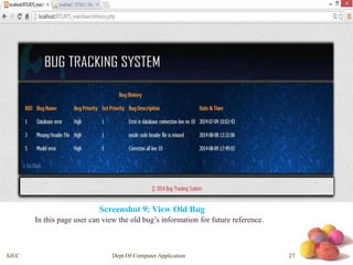 Bug Tracking System | PPTX