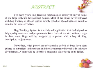 Bug Tracking System | PPTX