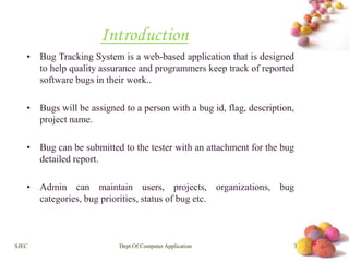 Bug Tracking System | PPTX
