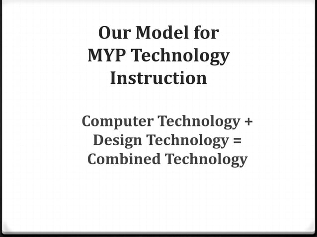 Btsn Presentation Myp Technology Ppt