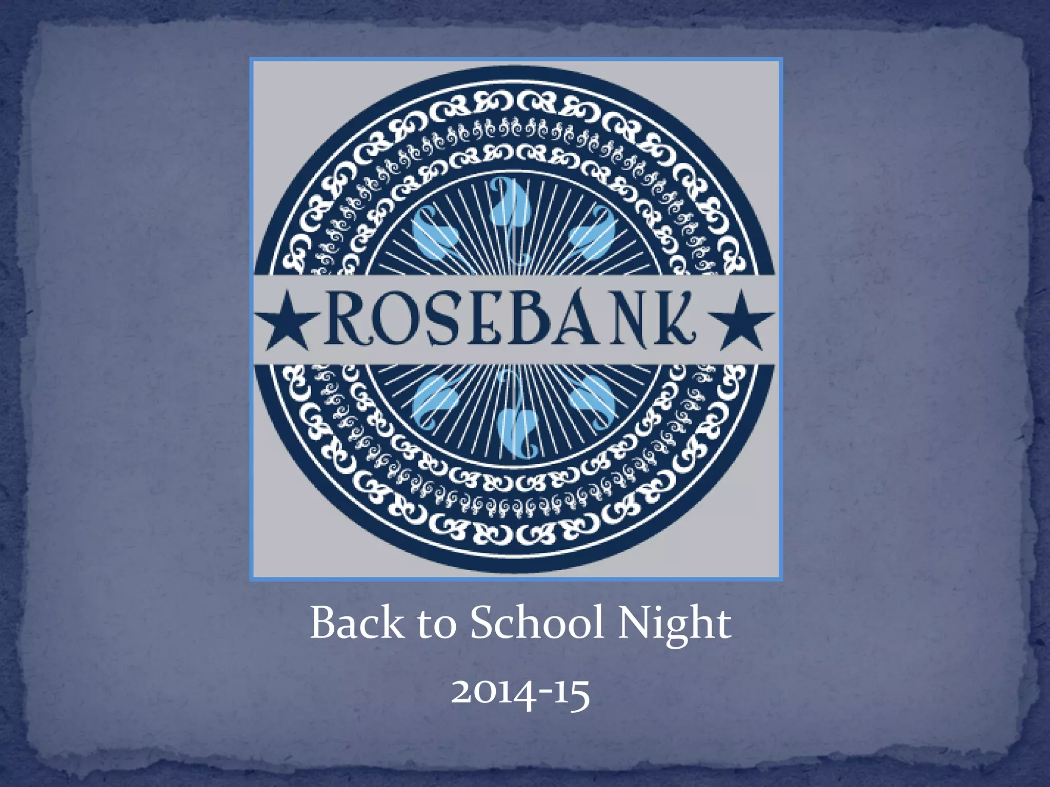 Principal's Back to School Night Presentation | PPT