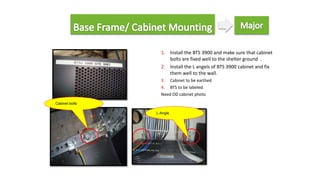 BTS Reserves for Installation, Preventative Maintenance and Acceptance ...