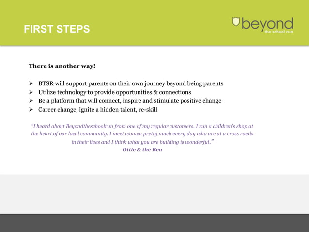 Btsr presentation feb 2014 | PPT