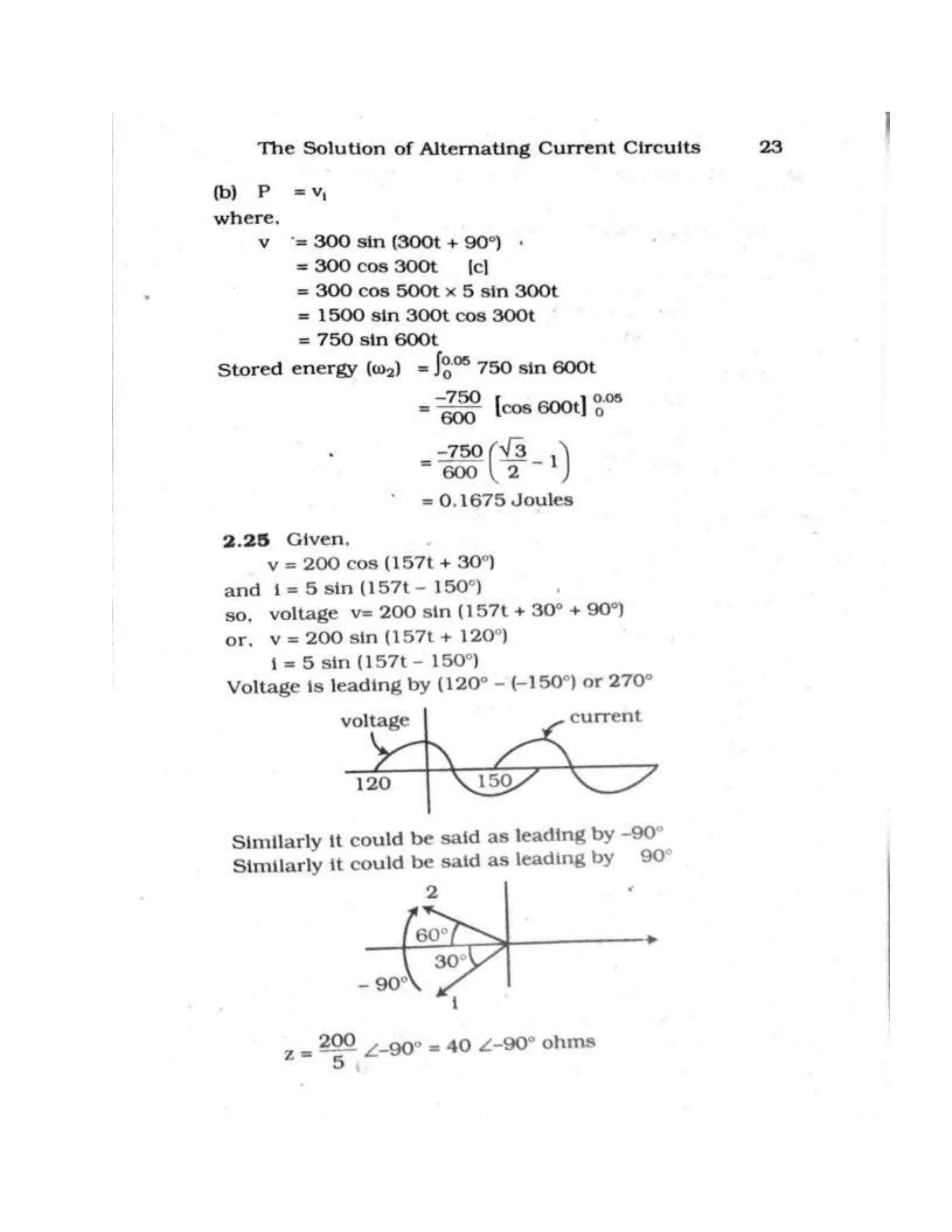 Alternating current-circuit-solution-manual | PDF