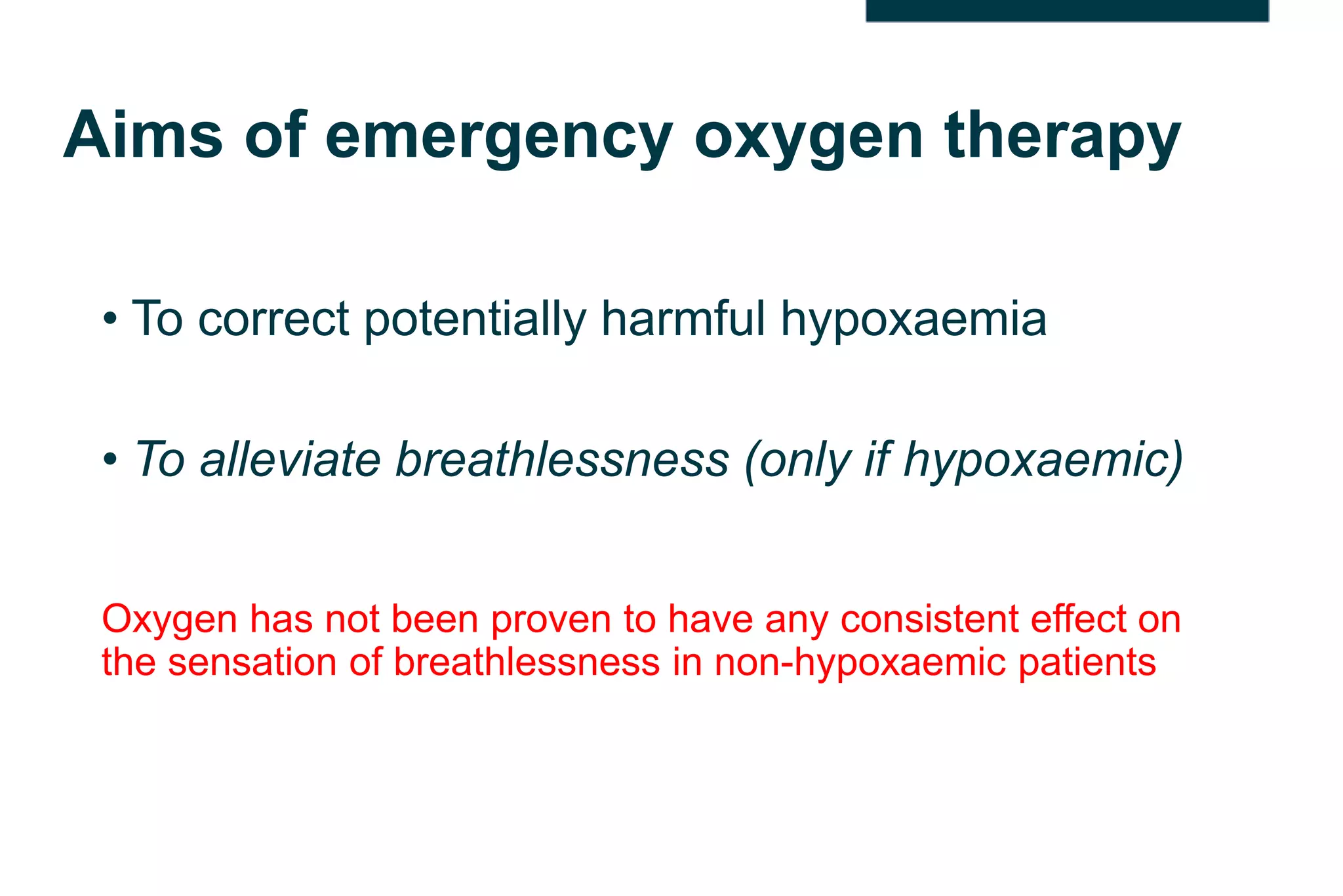 Oxygen Medical Use Guideline BTS | PPT
