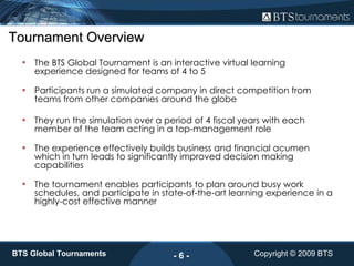 BTS - Multiplayer Simulation - Business Tournament | PPT