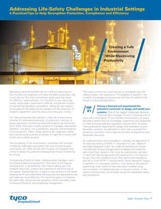 Bts whitepaper addressinglifesafetychallengesinindustrialsettings | PDF