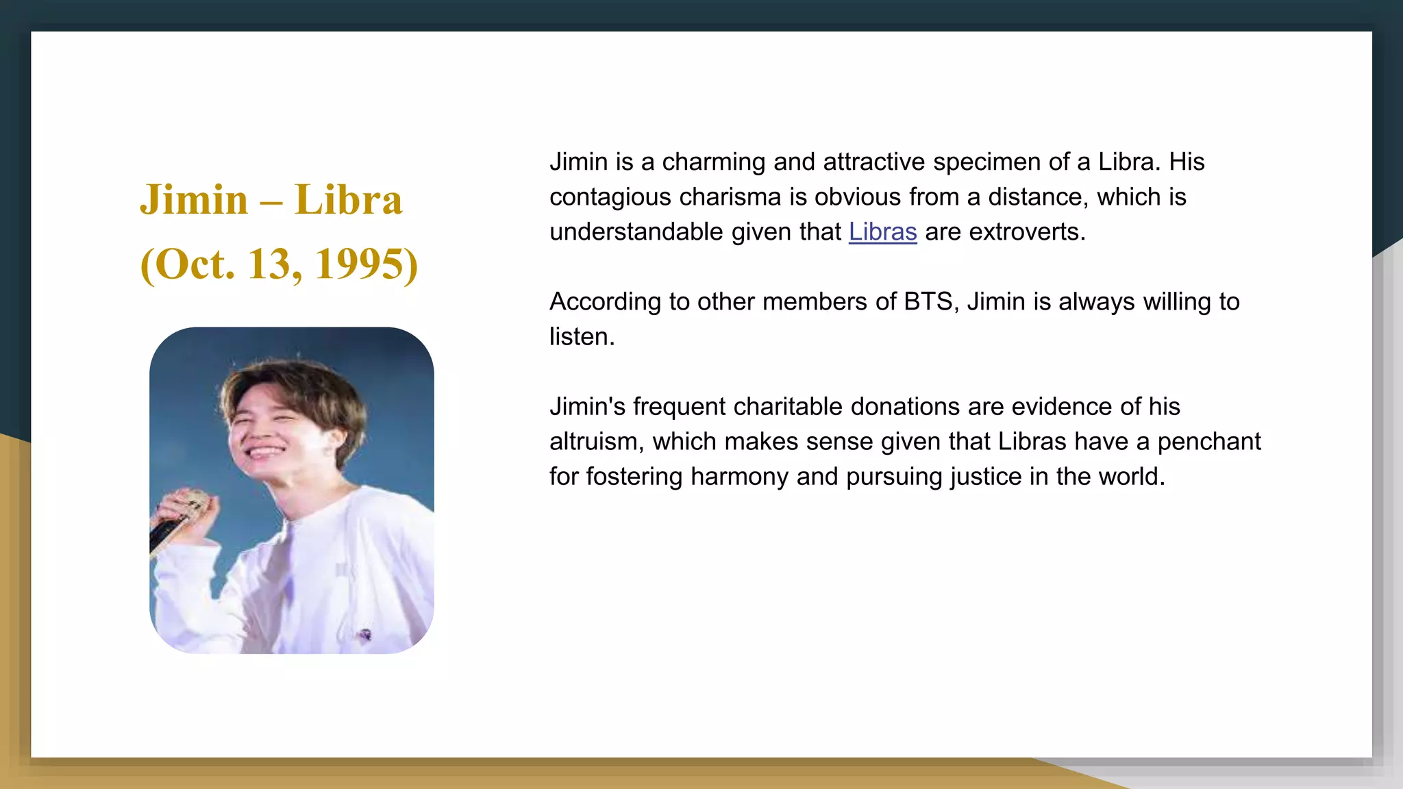 Bts Stars Zodiac Signs Of The K Pop Sensationpptx