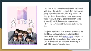 BTS Stars: Zodiac Signs of the K-Pop Sensation.pptx