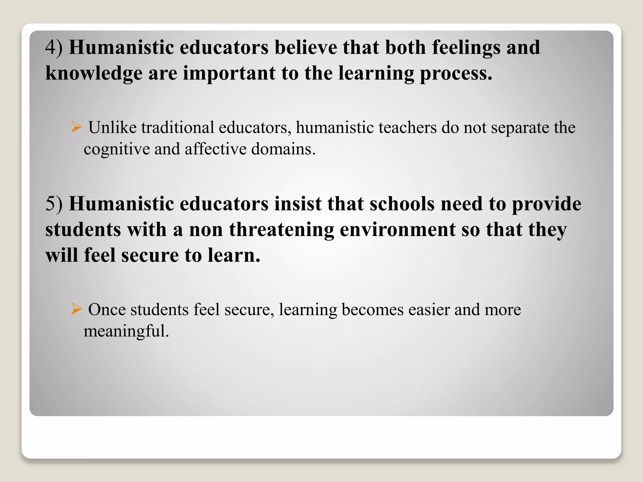 principles of good and humanistic teaching | PPTX