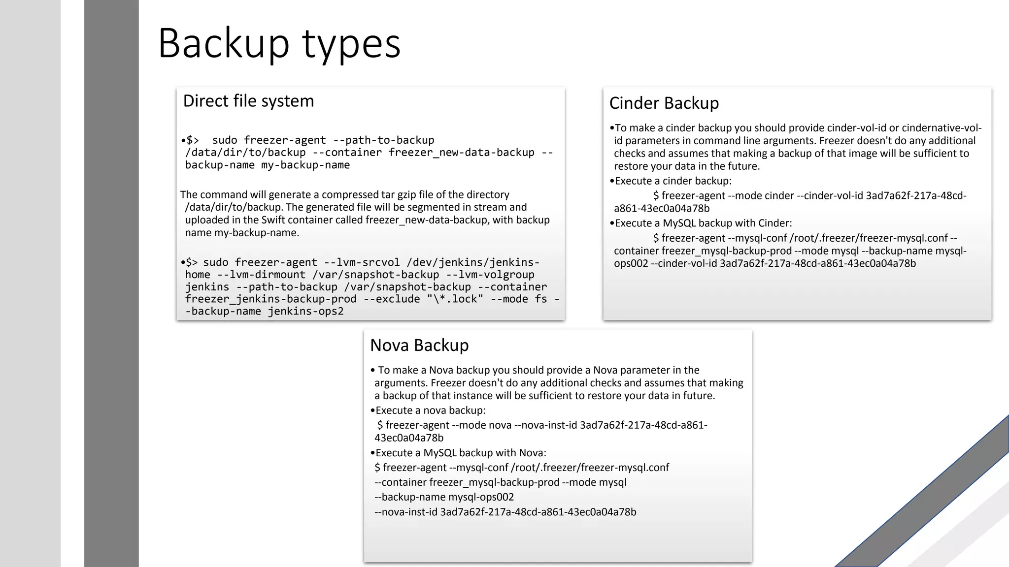 OpenStack DRaaS - Freezer - 101 | PDF | Operating Systems | Computer ...