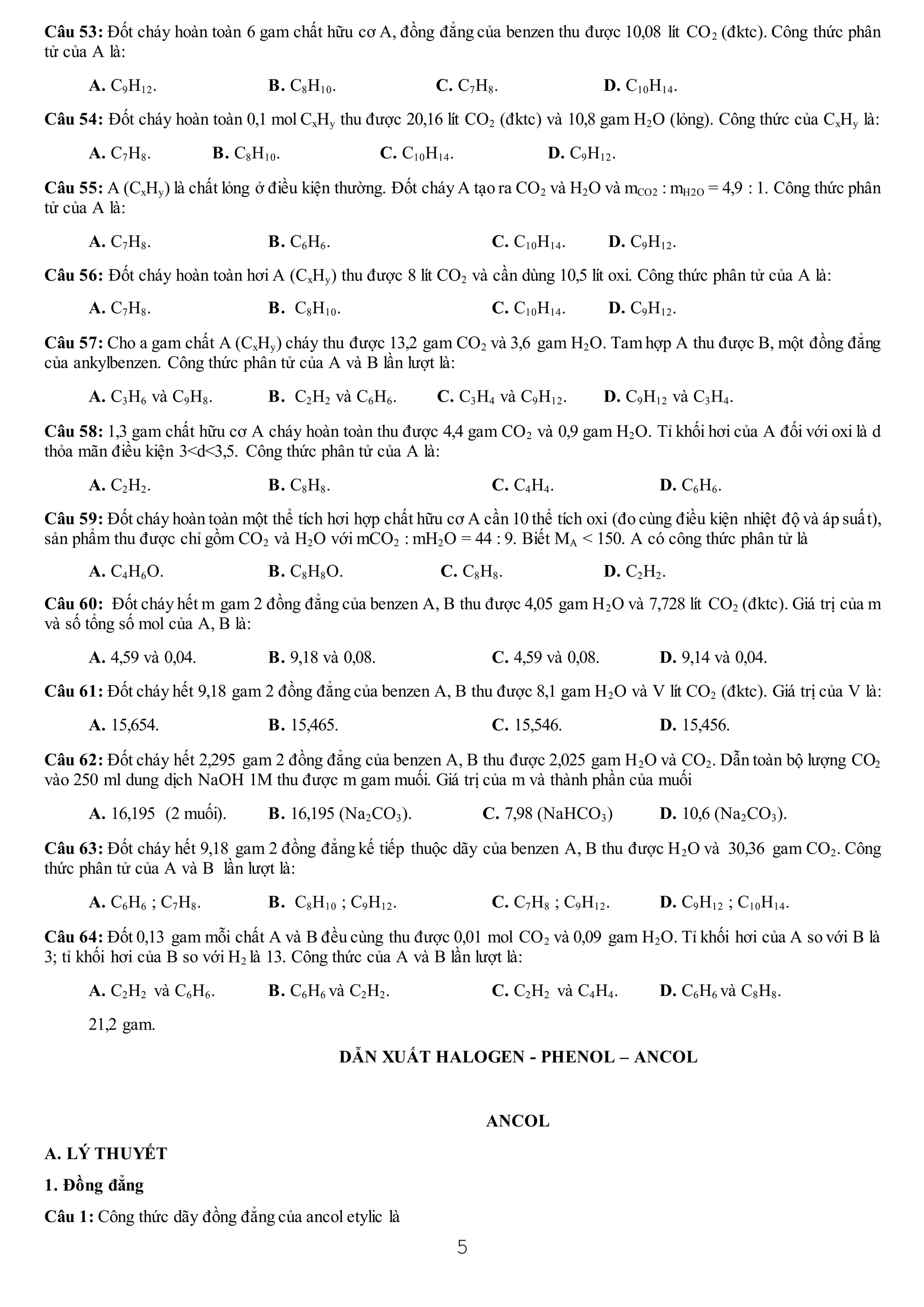 Bt thơm ancol- phenol1819 | DOCX