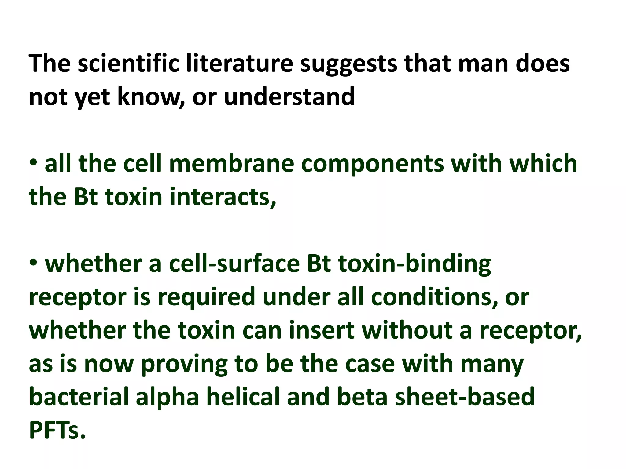 Bt Toxin Science - Everything You Want to Know about, "WHY It's Not ...