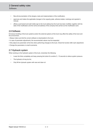 Bt toyota swe140 s electric stacker truck service repair manual | PDF