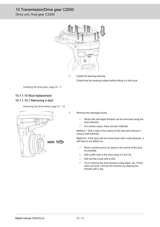 Bt toyota swe140 s electric stacker truck service repair manual | PDF