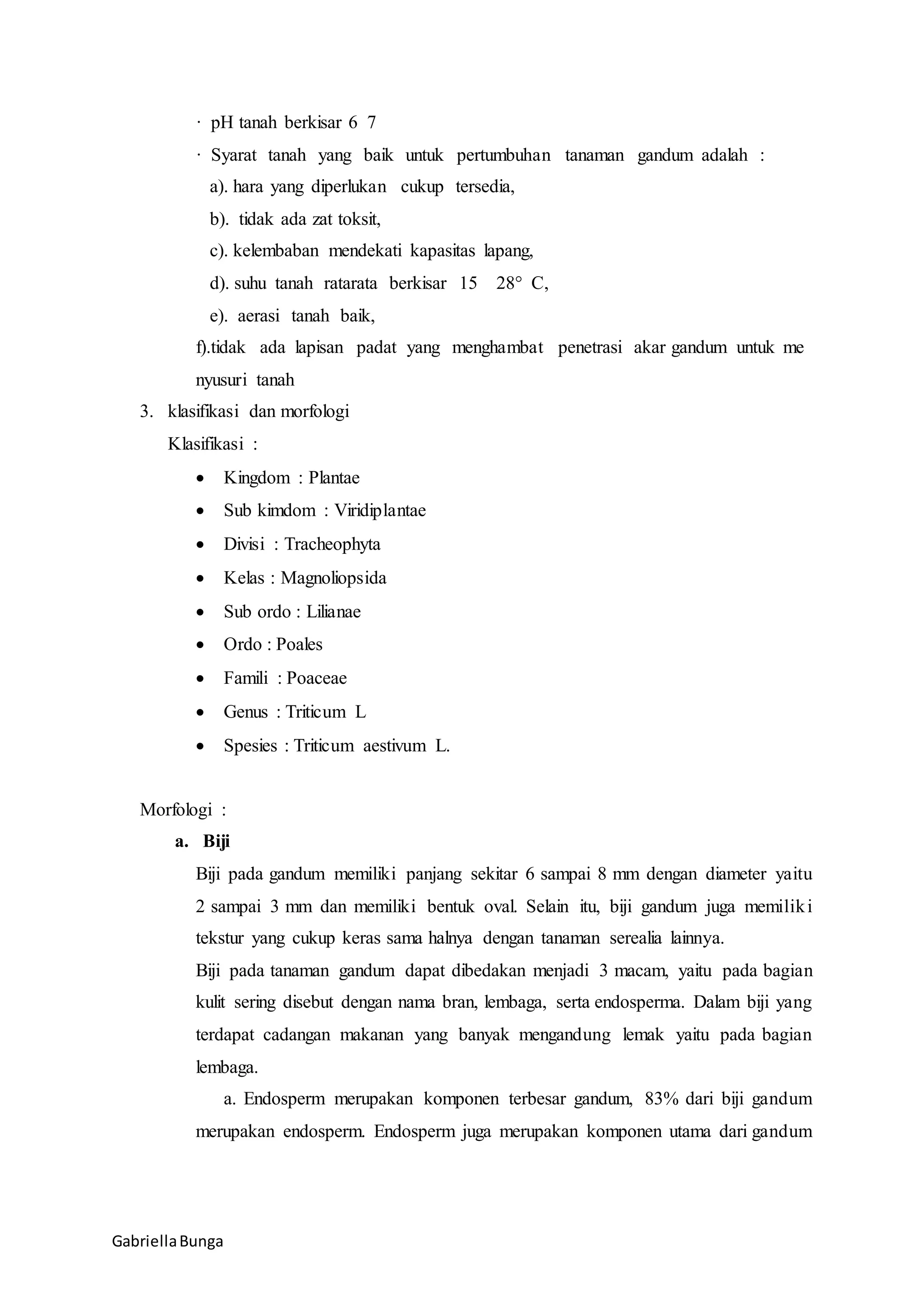 Budidaya Tanaman Gandum / budiddaya tanaman semusim | PDF