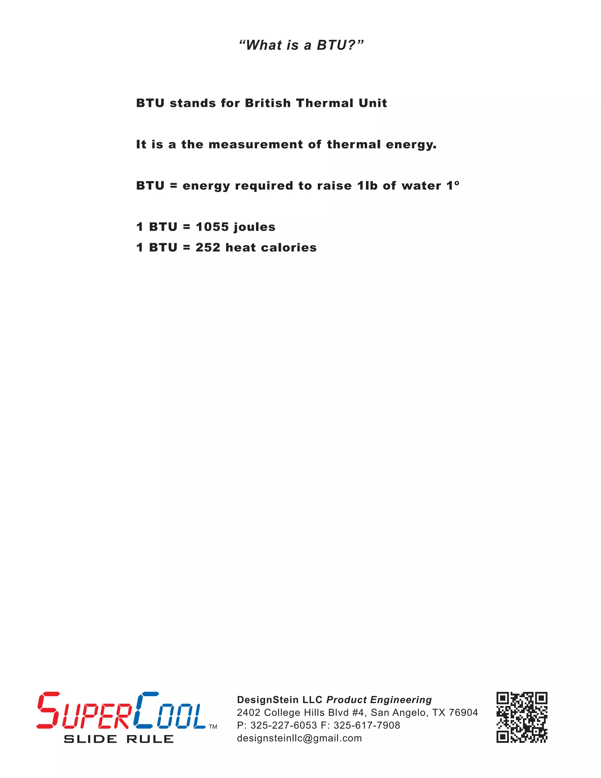Btu | PDF