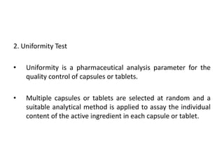 ANALYSIS OF RAW MATERIALS FOR PREPARATION OF ANTIBIOTICS & VALIDATION ...
