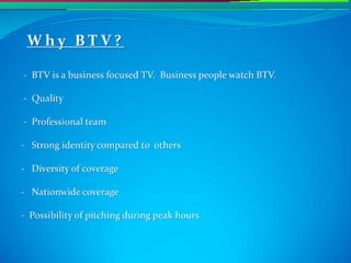 Btv presentation eng | PPT