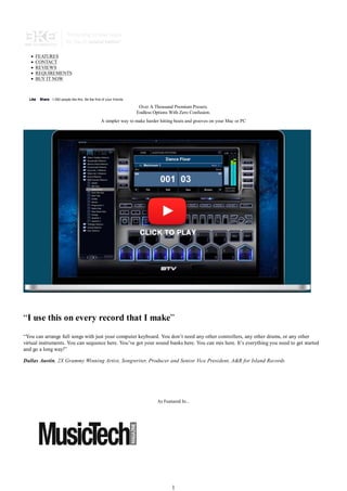 Btv solo software for making your own songs easily | PDF
