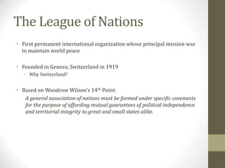 League of Nations | PPT