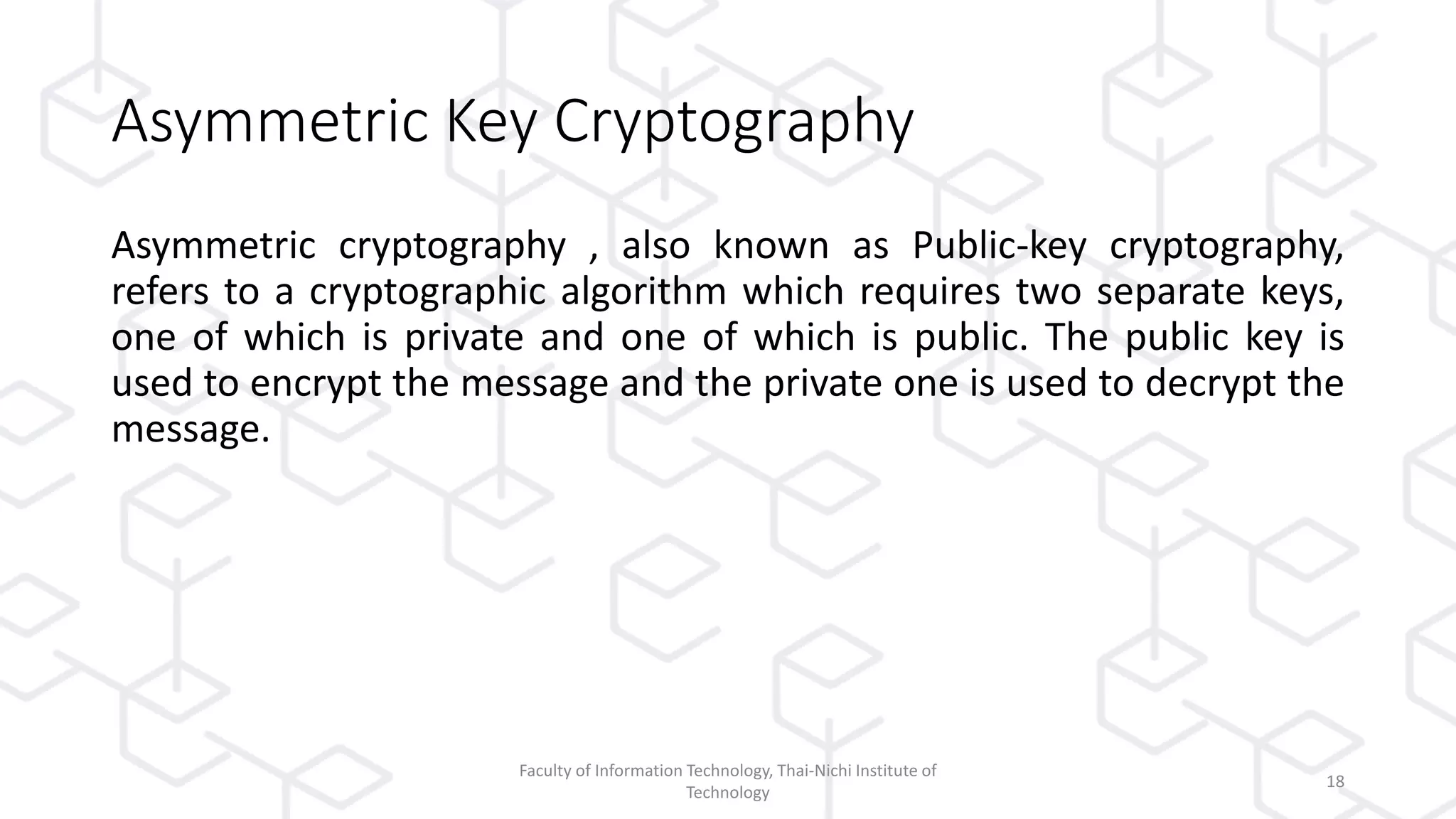 Blockchain Technology - Week 5 - Cryptography and Steganography | PDF