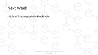 Blockchain Technology - Week 5 - Cryptography and Steganography | PDF