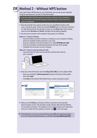 BT Wi-Fi Extender 300 | PDF