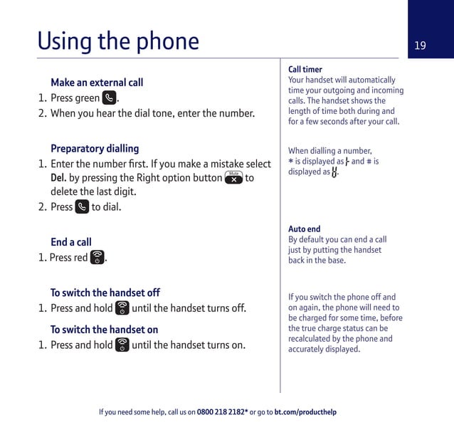 BT XD56 Digital Cordless Phone User Guide | PDF | Phone Services | Home ...