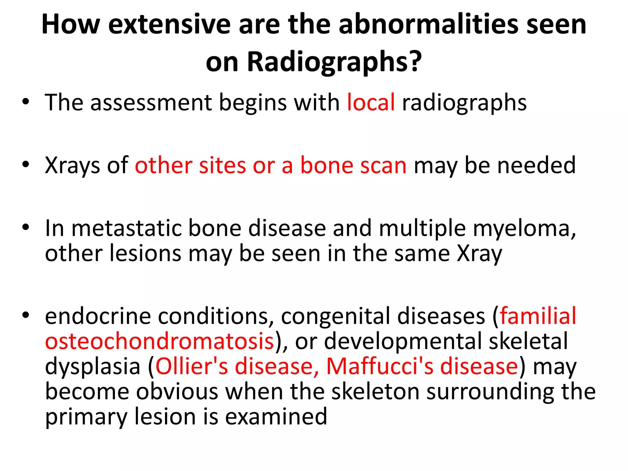 radiographic analysis of bone tumors | PPTX