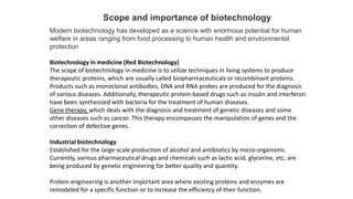 Biotechnology and its history and scope.pptx | Biotech and Biomedical ...