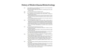 Biotechnology and its history and scope.pptx | Biotech and Biomedical ...