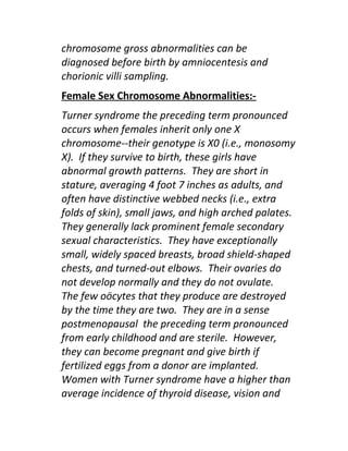 Chromosomal sex determination | RTF