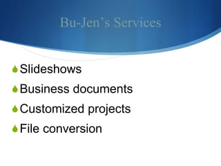 Bu jen multi-technical services | PPT