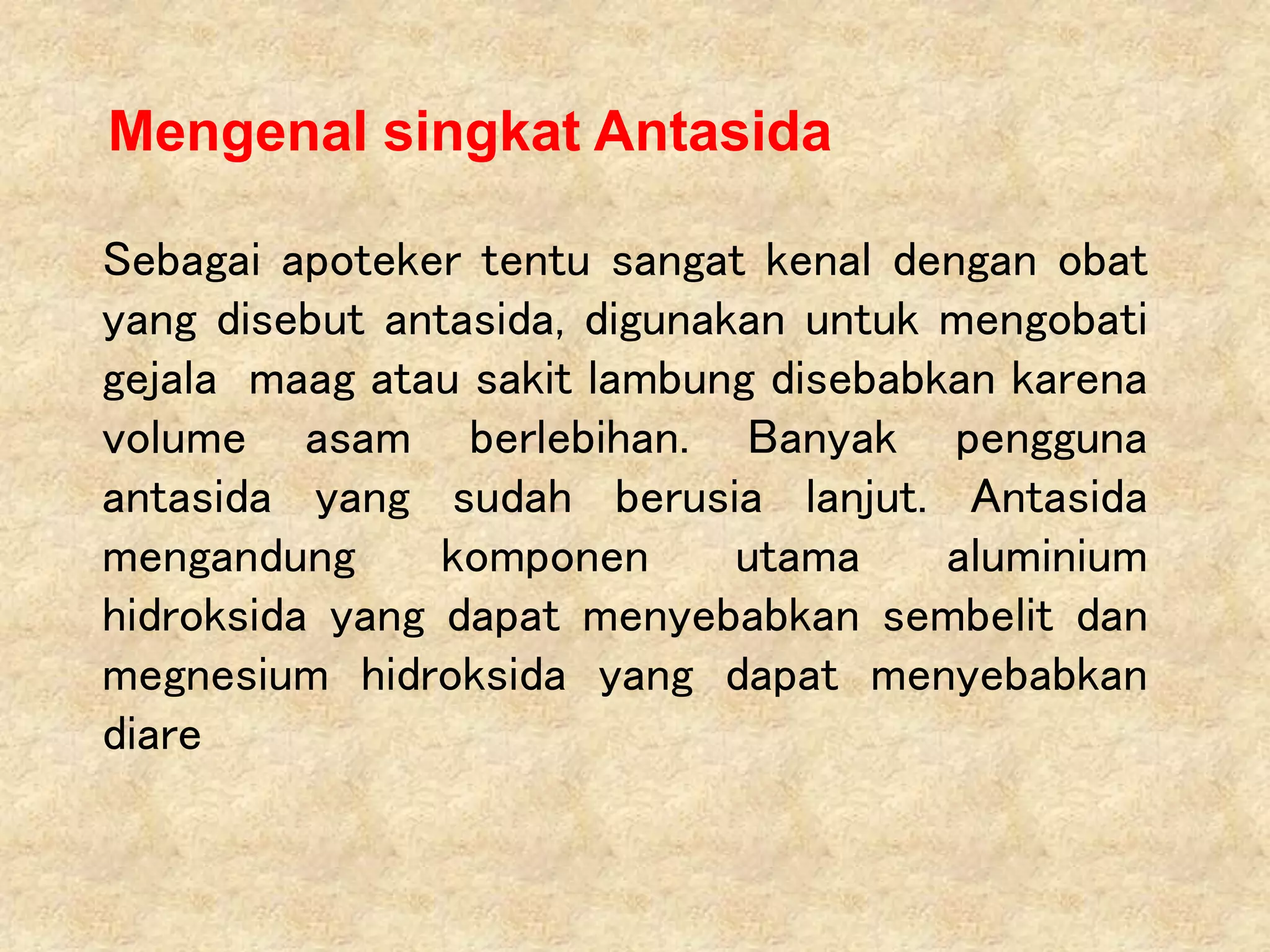 Buang antasida | PPT
