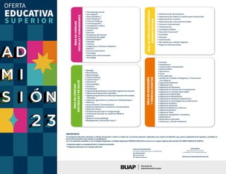 Buap Oferta Educativa 2023 Pdf