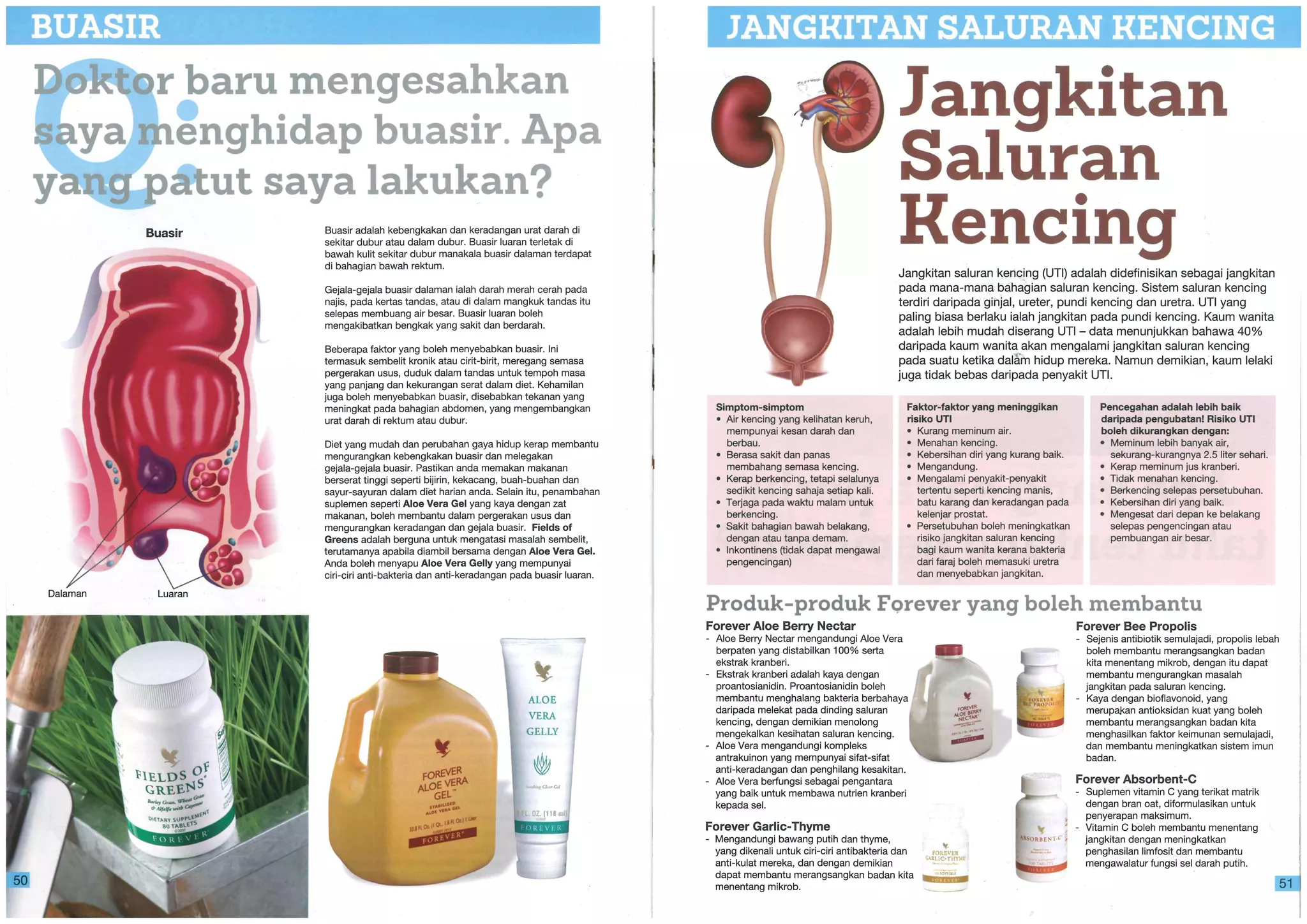 Forever Living - Buasir & Jangkitan Saluran Kencing | PDF