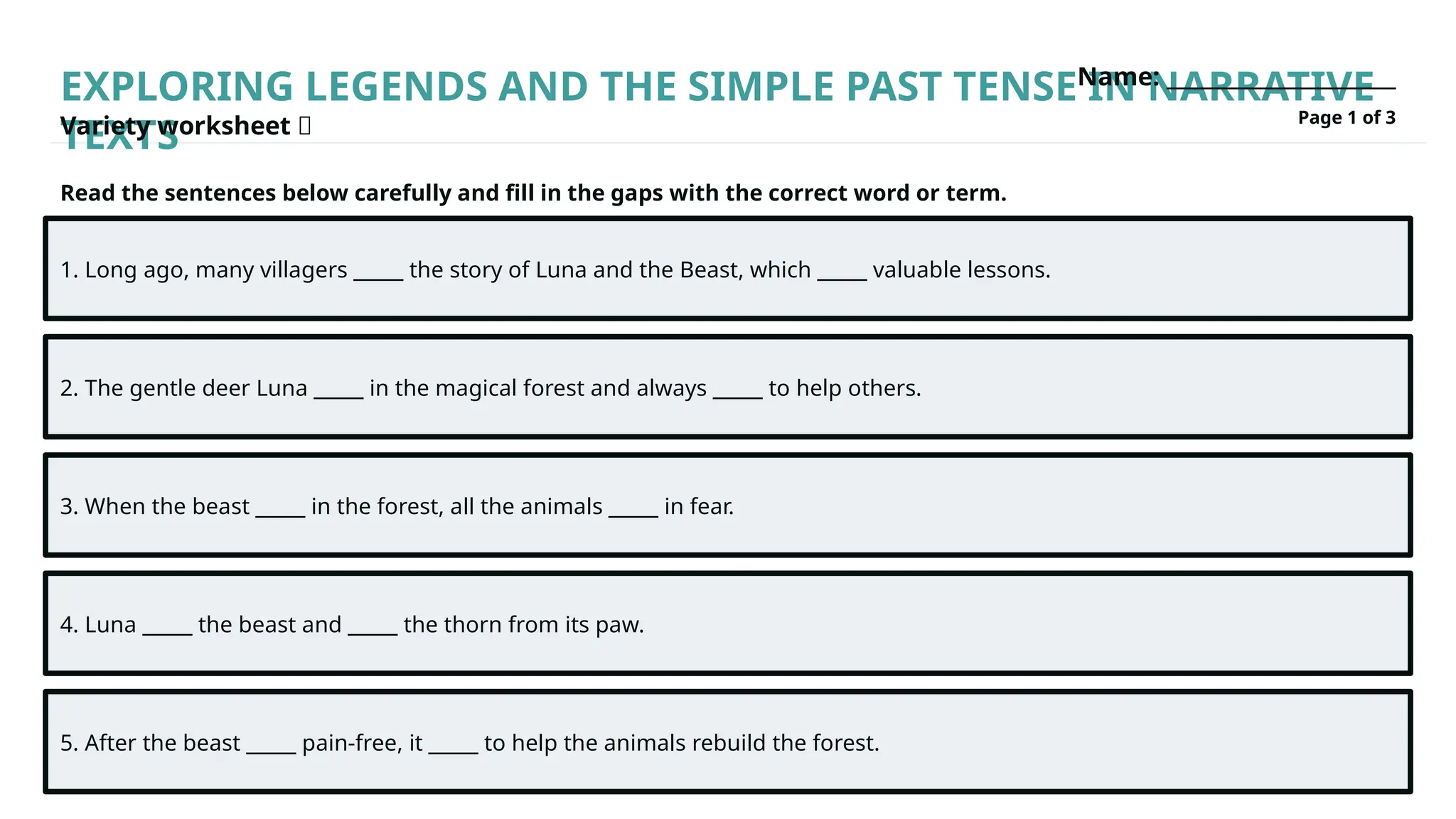 buatkan-LKPD-(worksheet)-materi-simple-past-tense-dalam-lingkup-bacaan ...